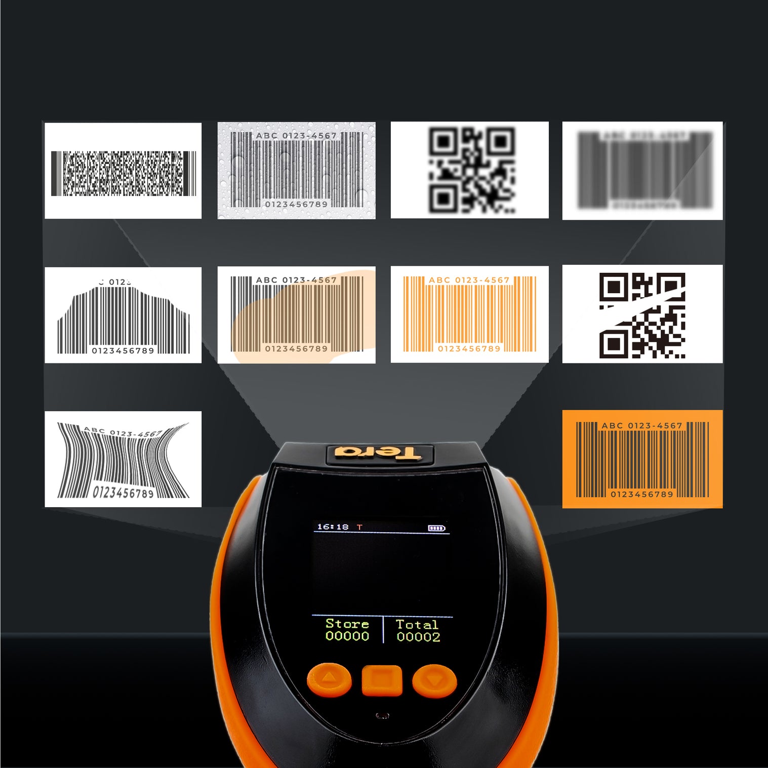 Tera Digital HW0009 PRO Barcode Scanner | 2D QR Wireless Bar Code ...