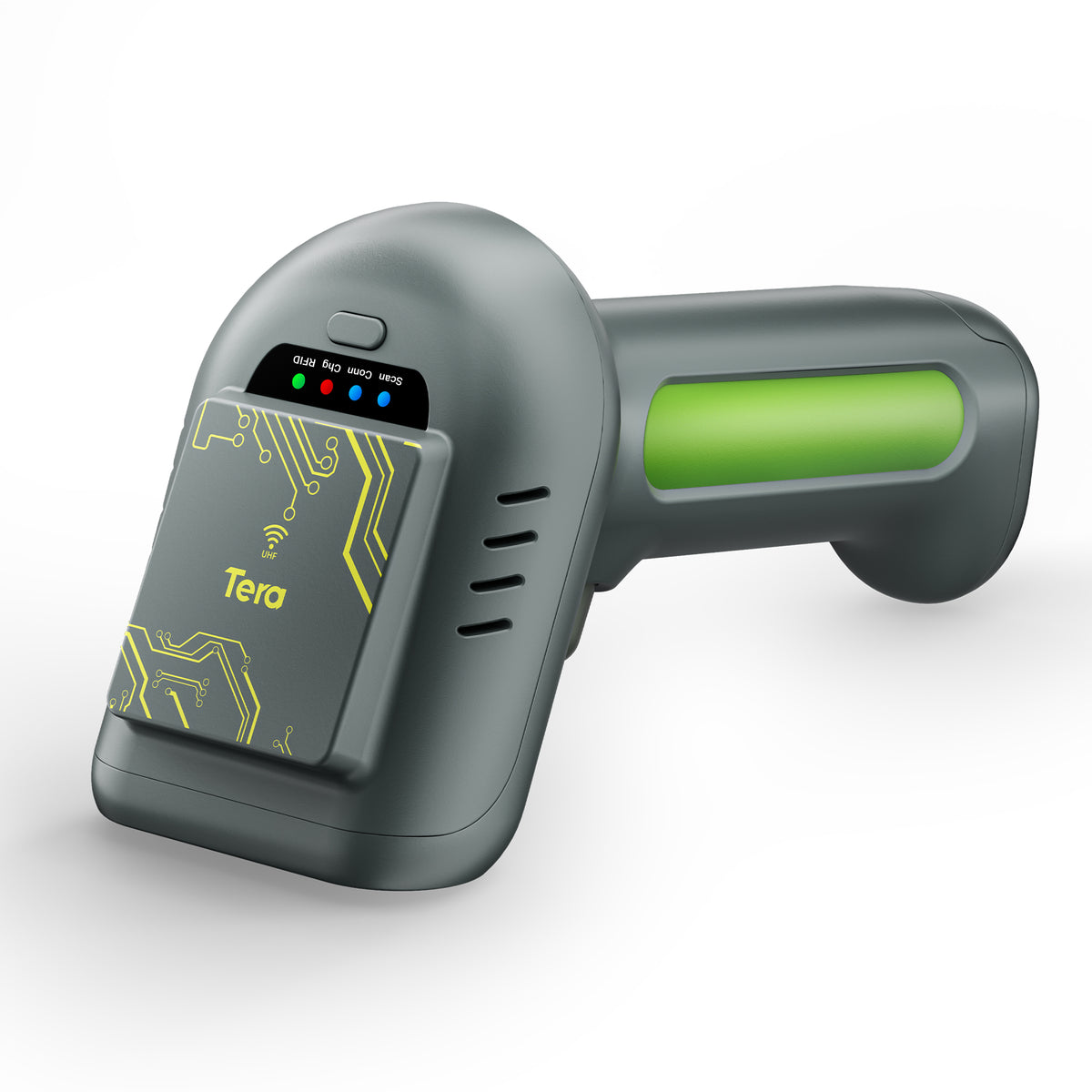 HW0016 Wireless 1D 2D QR RFID Barcode Scanner with Crade | Tera Digital
