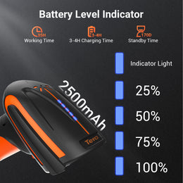 Tera 8100 Barcode Scanner | Industrial QR 2D Wireless Bar Code Reader