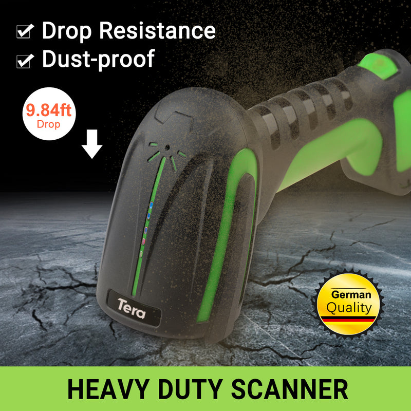 Tera Digital 8100 Barcode Scanner | Industrial QR 2D Wireless Bar Code ...