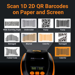 Tera HW0009 Barcode Scanner | 2D QR Wireless Bar Code Reader with Cradle