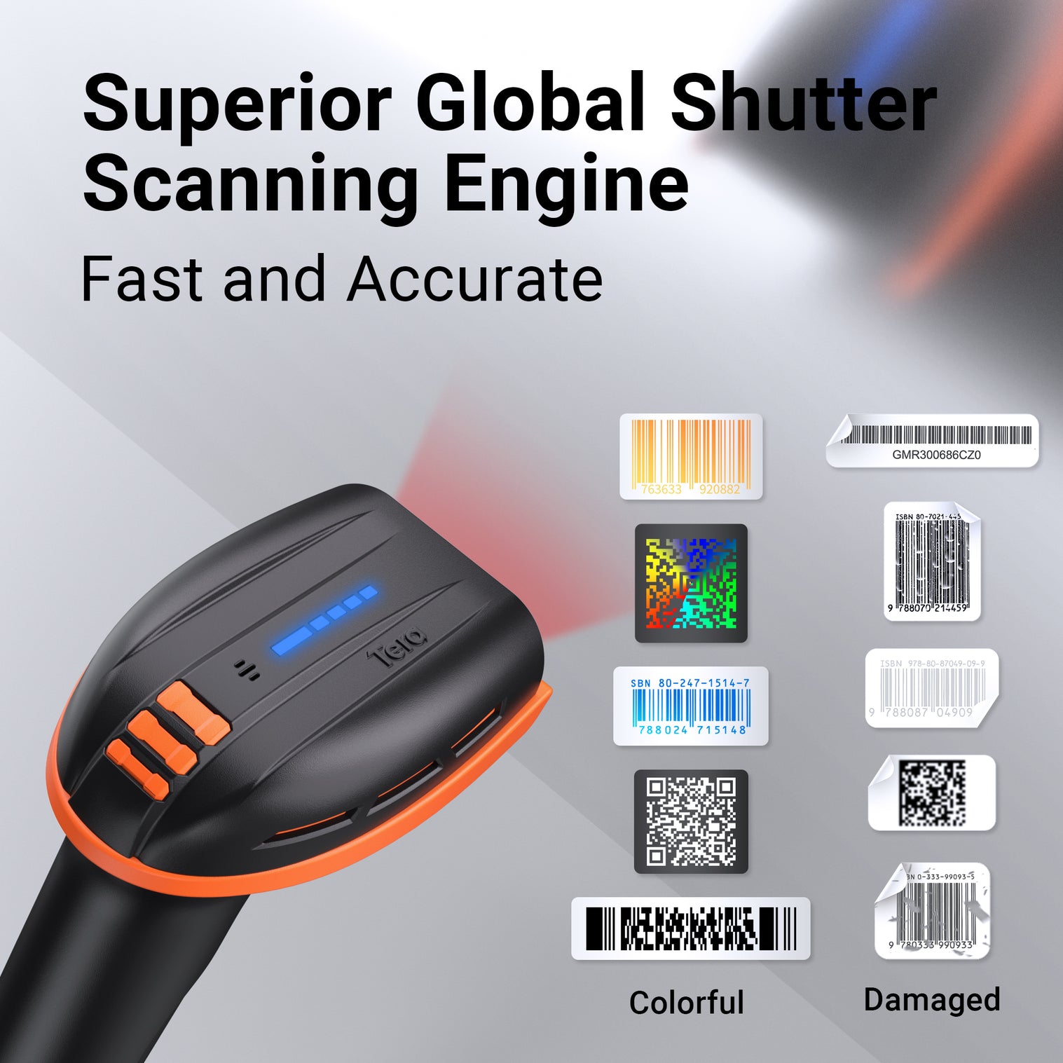 Tera D6100 2D Barcode Scanner - Advanced Power Switch, Wall-Mountable ...