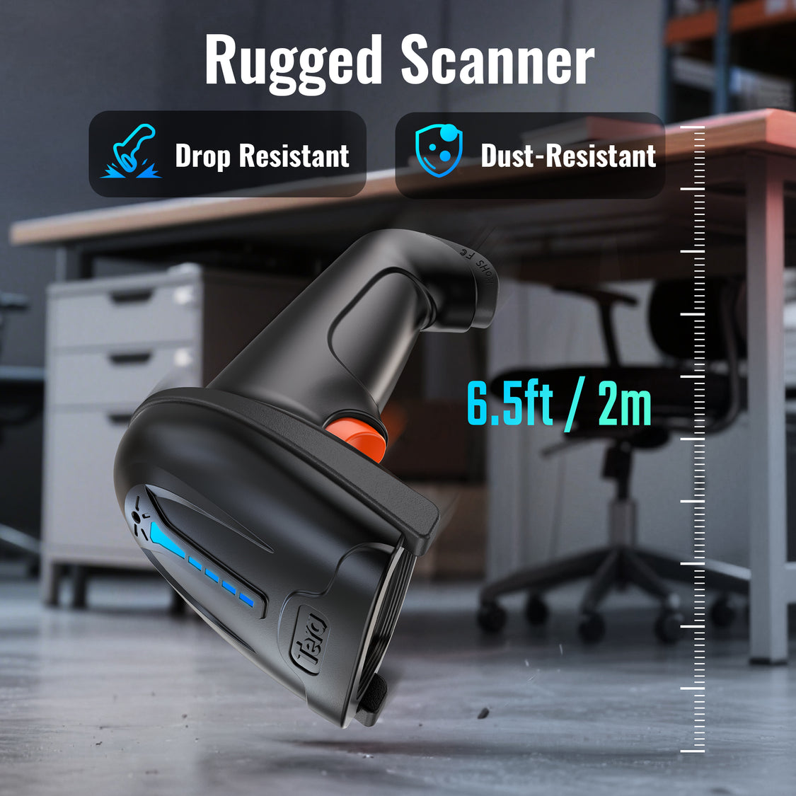 Tera Digital 5100 Barcode Scanner | 1D Wireless Laser Linear Bar Code ...