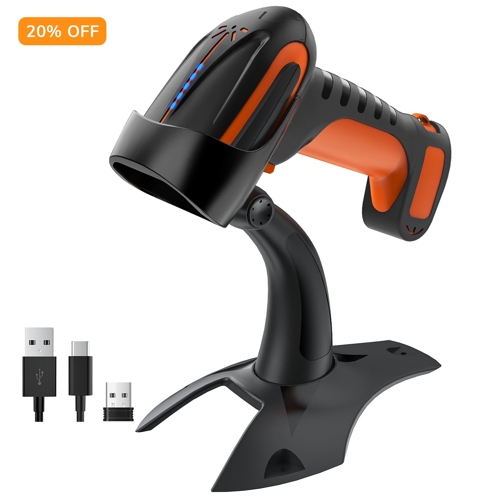 Tera 8100 Barcode Scanner | Industrial QR 2D Wireless Bar Code Reader