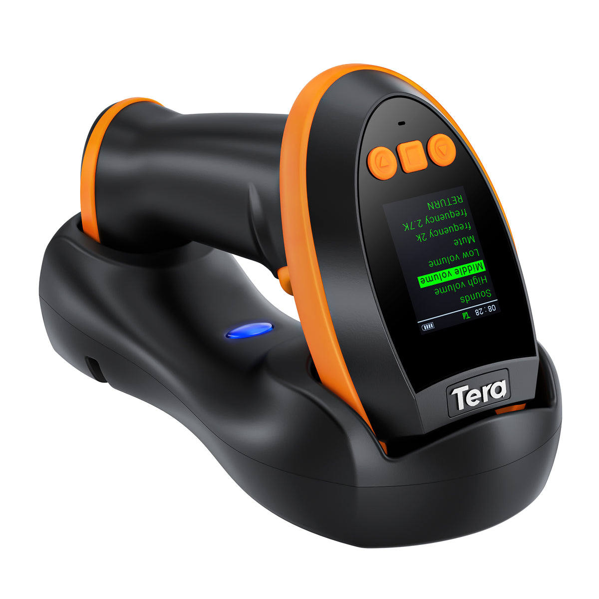 Tera Digital HW0009 Barcode Scanner | 2D QR Wireless Bar Code Reader with Cradle