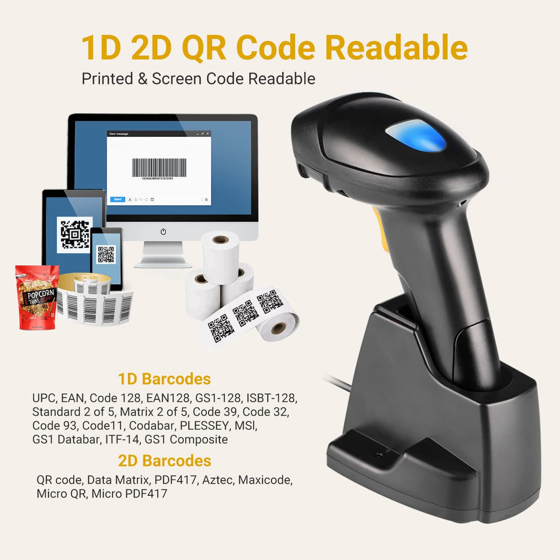 Tera HW0005 2D Barcode Scanner - Accurate & Versatile Scanning | Tera ...
