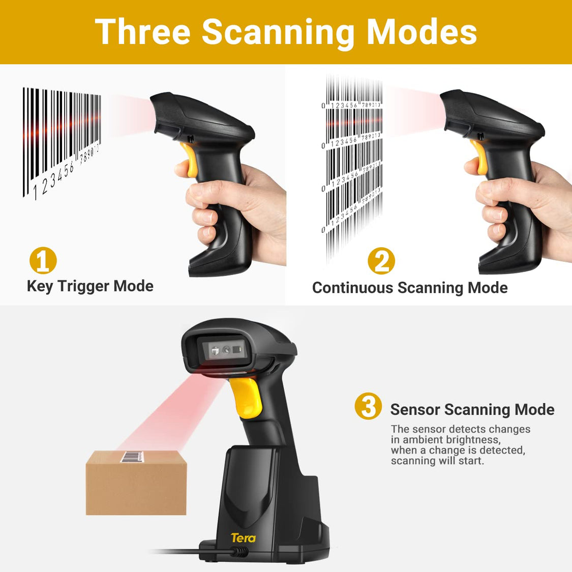 Tera HW0005 2D Barcode Scanner - Accurate & Versatile Scanning | Tera Digital