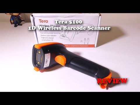 Tera Digital 5100 Barcode Scanner | 1D Wireless Laser Linear Bar Code ...
